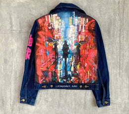 Custom painted Tokyo jacket, custom jean jacket – Custom Painted Jackets