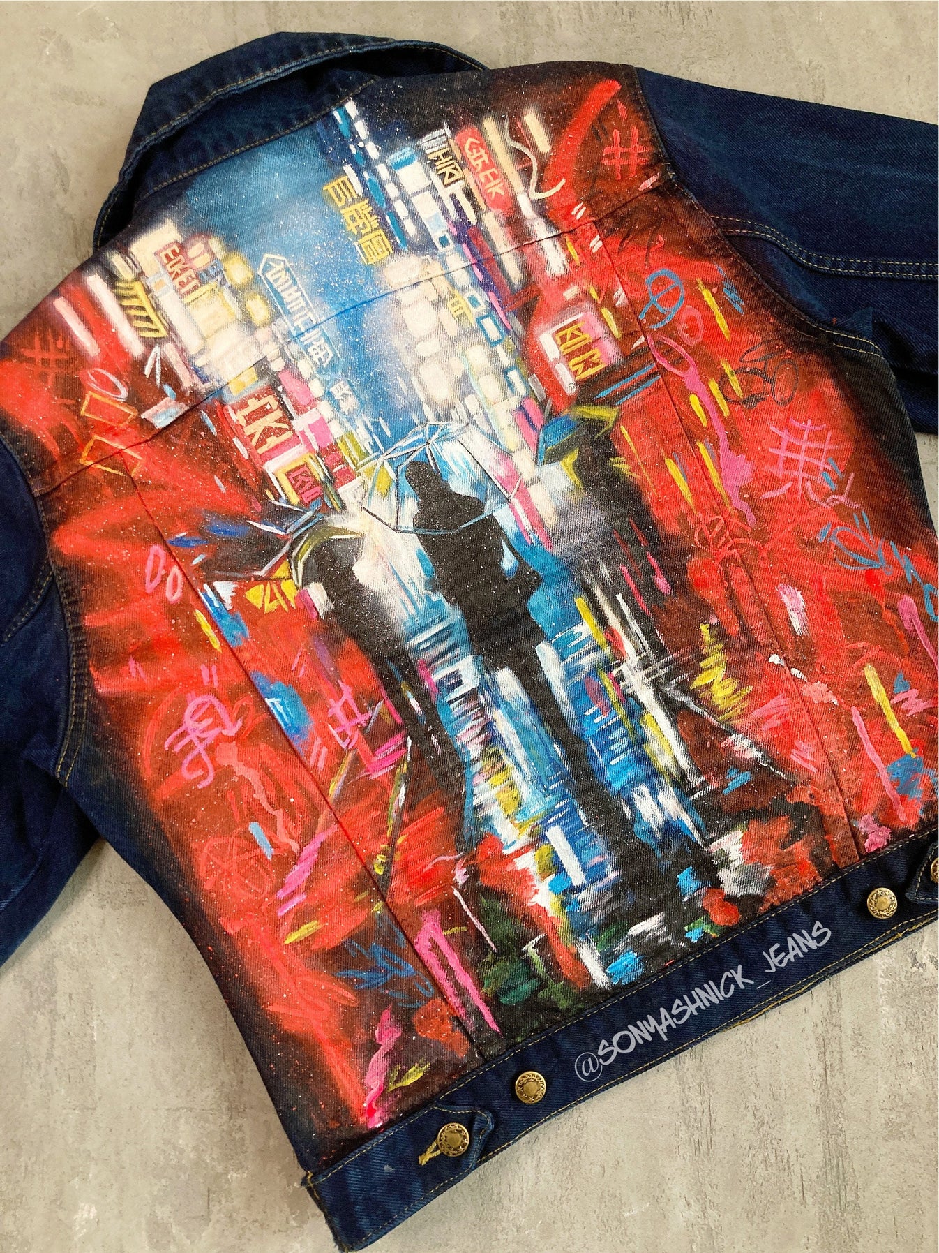 Custom painted Tokyo jacket – Custom Painted Jackets
